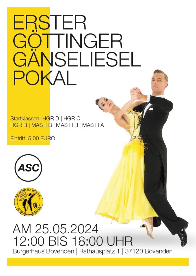 Turniere - TSC Schwarz-Gold e.V. im ASC Göttingen von 1846 e.V.